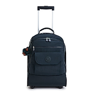 Kipling Women's Sanaa Large Rolling Backpack, Adjustable Padded Straps, Slide-Up Handle, Crinkle Nylon Backpack