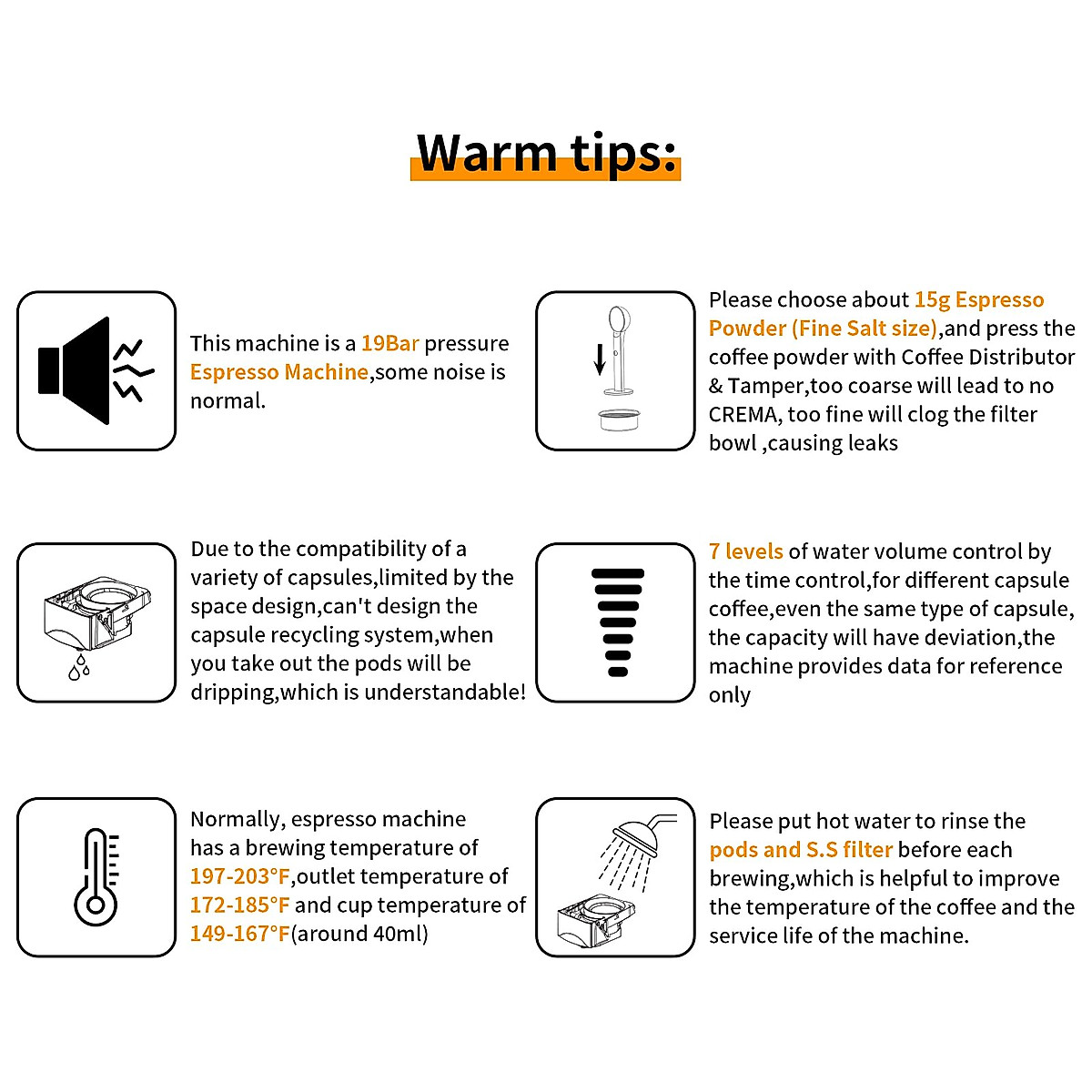 KOTLIE Multifunctional 5in1 Espresso Machine, 19Bar Pressure Single Serve Coffee Maker for NES* Original/Dolce Gusto/K cup/Ground Coffee/illy 44mm ESE, Cold&Hot Brew, Level 7 watervolume (AC-513HF)