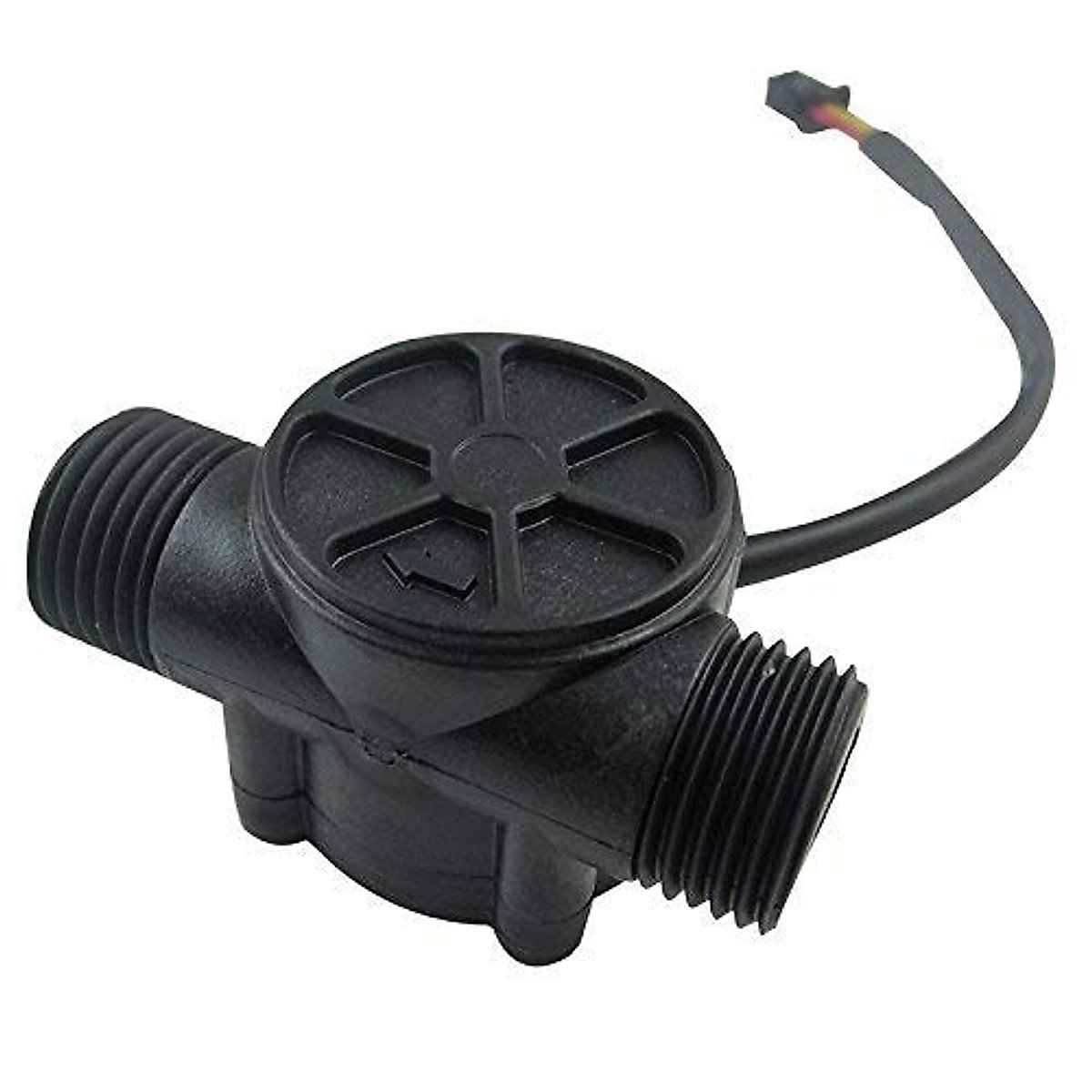DIGITEN Water Flow Control Meter LCD Display Controller+G1/2" Water Hall Sensor Flow Meter Flowmeter Counter 1-30L/min+G1/2" Solenoid Valve Normally Closed N/C+DC 12V Power Adapter