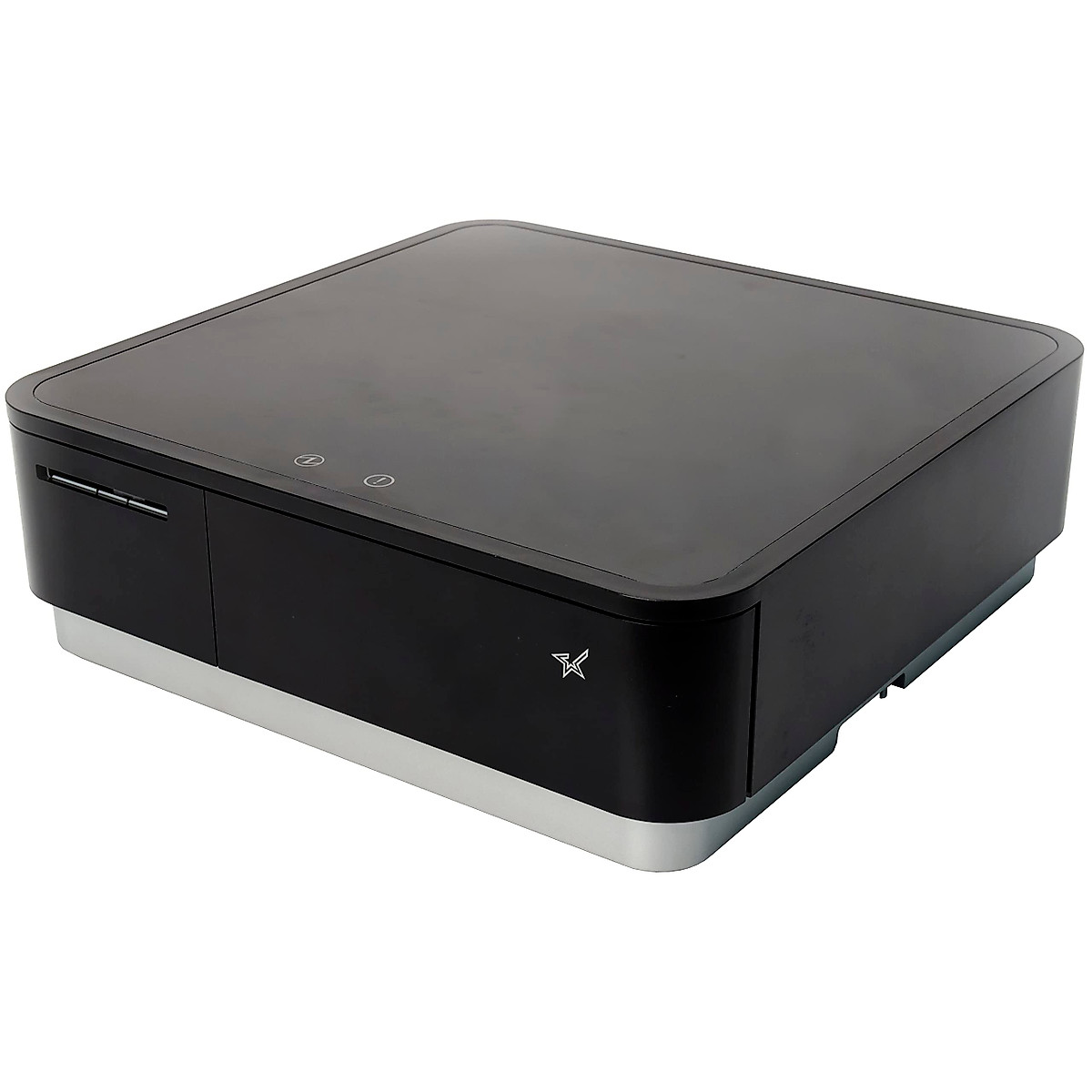 Star Micronics mPOP Integrated USB-C Lightning Receipt Printer & Cash Drawer with Tablet Stand - Black