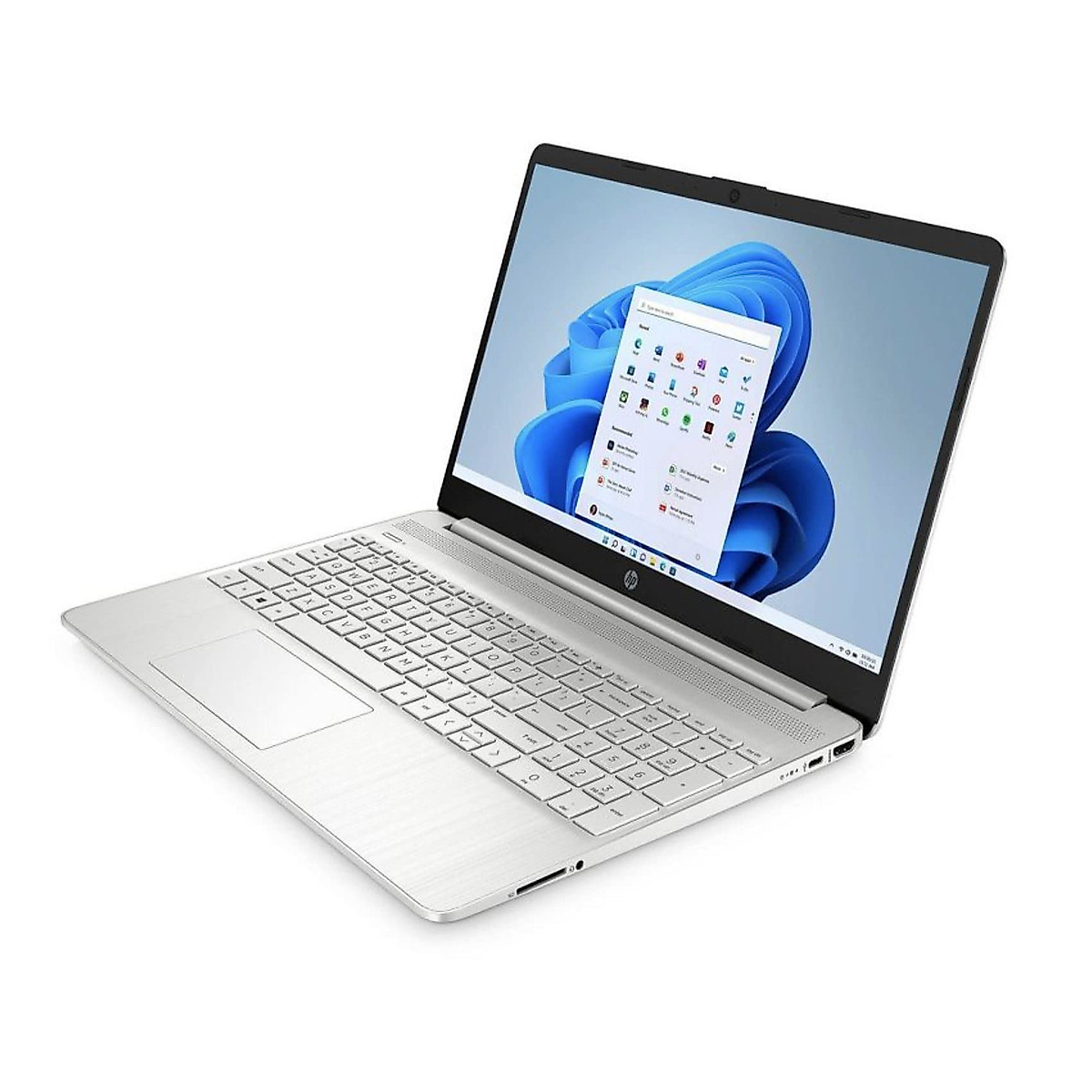 HP 15.6-inch FHD Non-Touch, 512GB SSD, 2.1GHz Ryzen 5 5500U 6 Core (8GB RAM, SD Card Reader, AMD Radeon Graphics, Windows 11 Home S) Silver, 15-ef2040tg