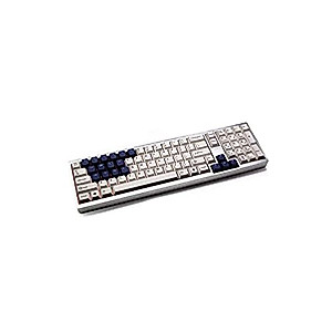 Rubber Gaming Backlit Keycaps Set - for Cherry MX Mechanical Keyboards Compatible OEM Include Key Puller (Dark Blue)