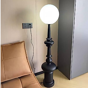 WouND Floor Lamp Retro Floor Lamp Living Room Sofa Bedroom Standing Lamp Acrylic Lampshade 3 Color Dimmable Standing Lamp Reading Light