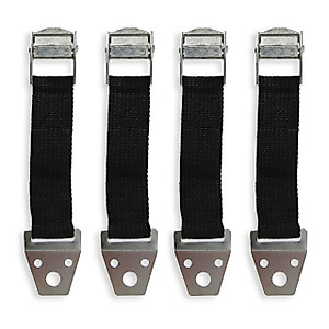 Metal Anti Tip Furniture Kit, 4 Pack Silver Furniture Anchors for Baby Proofing, TV Safety Straps For Flat Screens, Earthquake Straps, Heavy Straps For TV, Child Proof Childproof Television Antitip