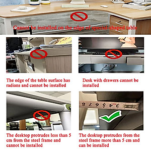 Keyboard Tray Under Desk, Pull Out Keyboard Tray with C Clamp, Computer Drawer for Typing, Ergonomic Desk Computer Keyboard Stand, Perfect for Home or Office