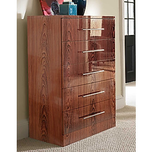 VVIVID High Gloss Red Cedar Striped Wood Grain Faux Finish Textured Vinyl Wrap Roll Sheet Film for Home Office Furniture DIY No Mess Easy to Install Air-Release Adhesive (1ft x 4ft)