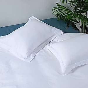 David's Home Duvet Cover King Size White, Soft Lightweight Cover with Zipper Closure Corner Ties, 3 Pieces Microfiber Bedding for Spring Summer, 1 Duvet Cover 104x90 Inches 2 Pillow Shams
