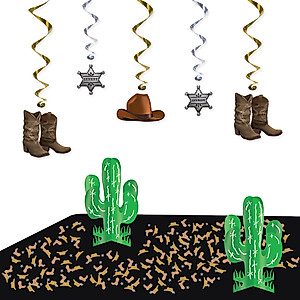 Fanci-Fetti Western Icons (copper, gold, silver) Party Accessory (1 count) (1 Oz/Pkg)