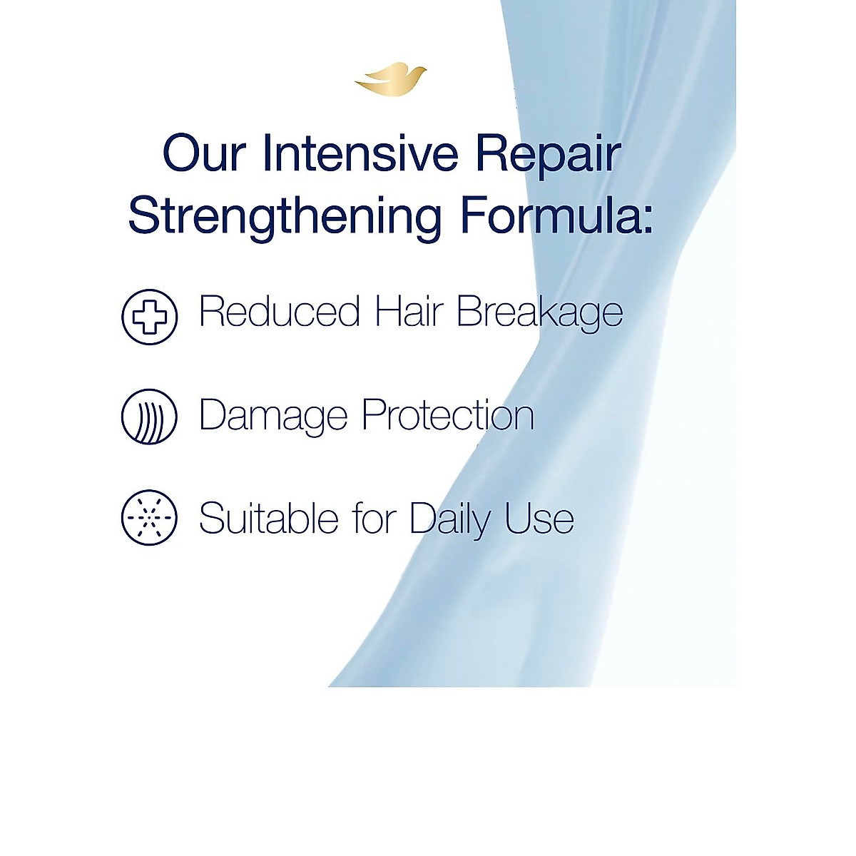 XALEZ Dove Nutritive Solutions Strengthening Shampoo Intensive Repair, 12 oz (2 PACK) TM Gift Box