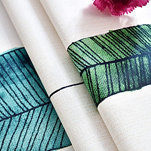 LOHASCASA Vinyl Oilcloth Tablecloth Wipeable PVC Heavy Duty Plastic Small Oblong Waterproof Spillproof Tablecloths Weights for Summer Outdoor Rv Picnic Table Cloth - 6 ft Colorful Leaf 54 x 72 Inch