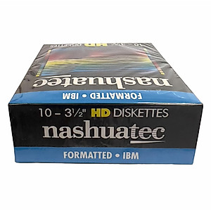 Nashuatec High Density HD 2-Sided 3.5" Diskette Formatted 10 Diskettes Per Pack For Storage Data