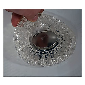 Hairbine Hair Drain Catcher - for Tub and Shower Pop-up Stopper drains, Pet Hair & Debris Trap/Stopper for Bathrooms - Drain Cover & Protector - Fight Clogs & Buildup - Patent Pending