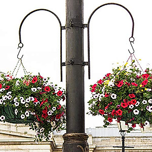 Vindar 4 Pack 6 Inches Bird Feeders Hooks Extra Large S Shape Hooks Heavy Duty S Shape Hook for Hanging Wind Chimes, Garden Ornaments, Gardening Tools, Bird House, Lanterns, Kitchenware