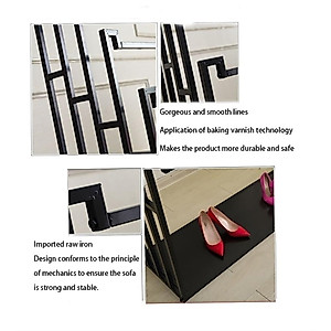 Double Side Scarf Holder Organizer, Stand Floor Standing Scarf Display Stand, Metal Freestanding Scarf Holder, Retail Display Stands for Clothing Retail Stores, Shop(Black,15.7*59.1*59.1in)