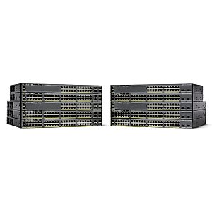 Cisco Catalyst WS-C2960X-24PS-L 24-Port PoE Ethernet Network Switch (Renewed)