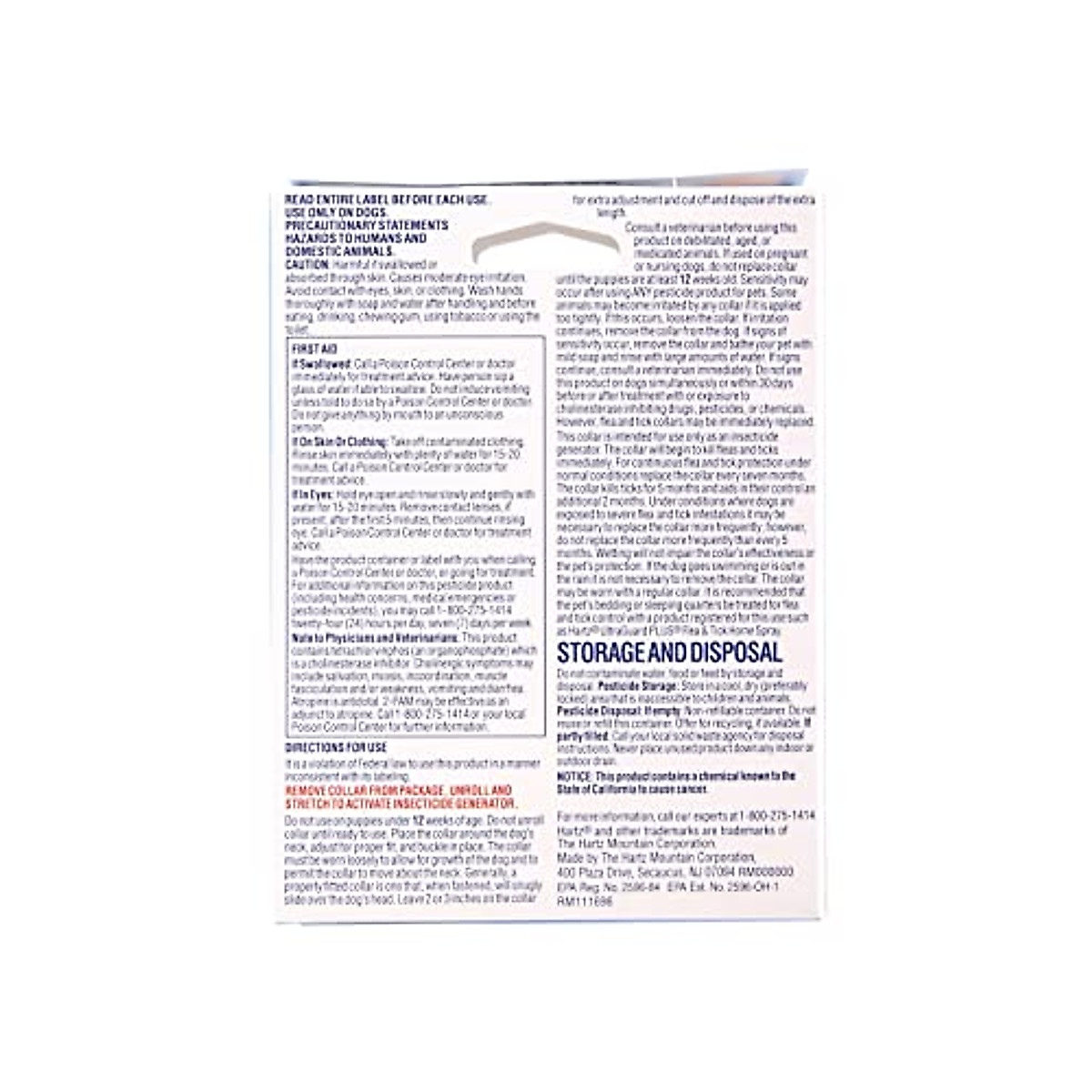 Hartz UltraGuard Flea & Tick Collar for Dogs and Puppies, 7 Month Flea and Tick Protection and Prevention Per Collar, White, Up to 15 Inch Neck