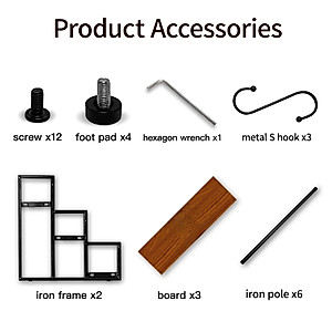 AIEWEV Coffee Syrup Rack Organizer with 3-Tier 12 Bottle Storage - Coffee Bar Holder Shelves with 3 Hooks - Liquor Cabinet Stand for Kitchen Coffee Station on Countertop