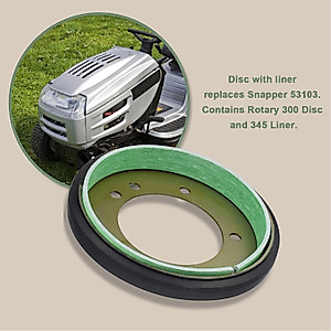 EZYPAK 5-3103 Drive Disc with Liner Compatible with Sn-apper 7600135YP 5-7337 5-7423 7053103 76-014 7600135 Lawn Mowers