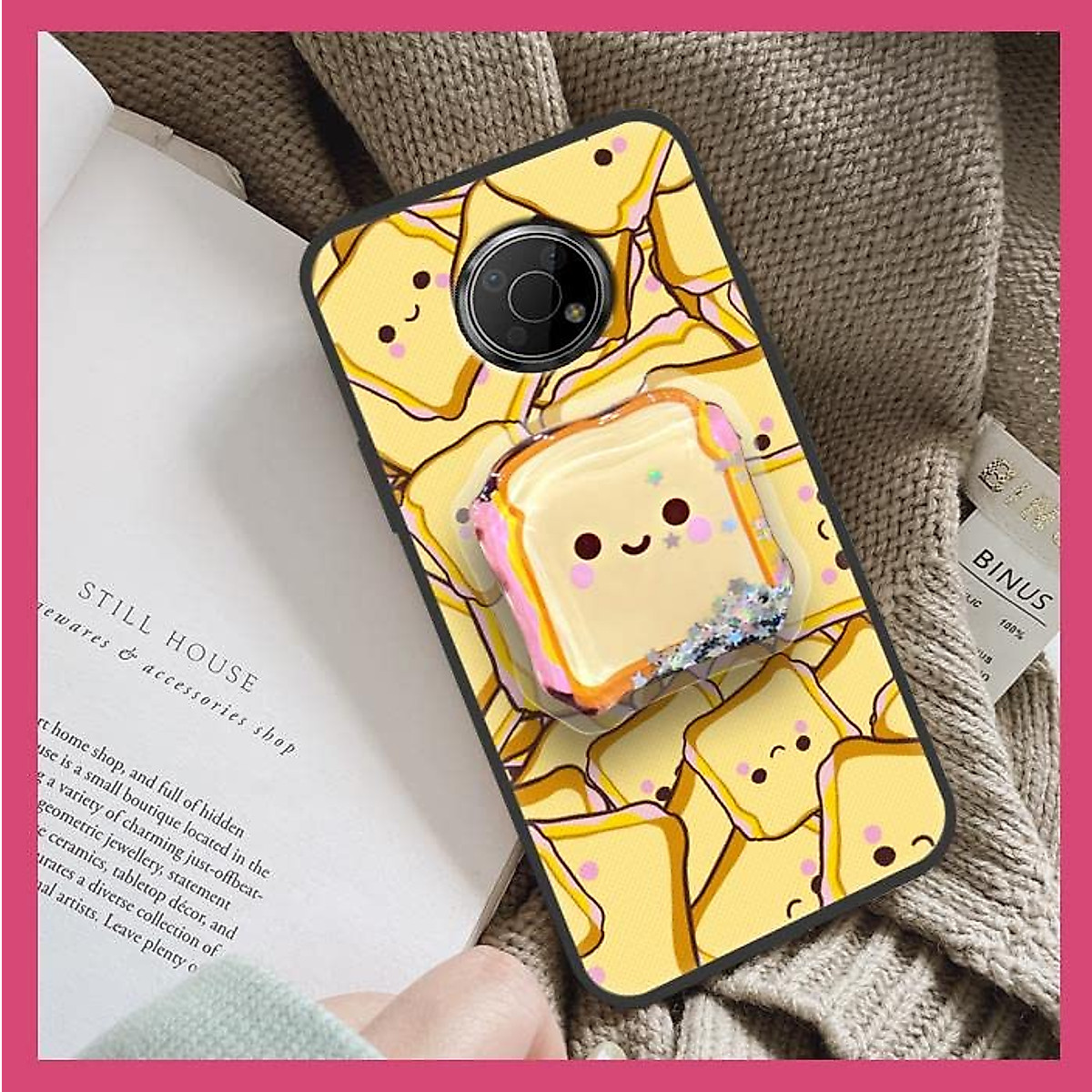 Back Cover Cartoon Lulumi Phone Case for Nokia G300, Original Soft Case Fashion Design Foothold Dirt-Resistant Kickstand Silicone Armor case Cartoon Anti-dust Cute Phone Stand Holder, 8