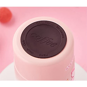 Everyday Delights Hello Kitty Stainless Steel Insulated Cup with Lid, Straw & Stir Stick, 580ml (Pink)