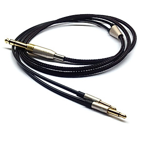 NewFantasia Replacement Audio Upgrade Cable Compatible with Denon AH-D600, AH-D7200, AH-D7100, AH-D9200, AH-D5200, Meze 99 Classics, Focal Elear Headphones Black 3meters/9.9ft