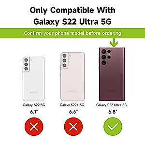 Elgzigok EChaopeng Clear Case for Samsung Galaxy S22 Ultra Hummingbird Flower Phone Cover with Wrist Strap Lanyard, Protective Silicone Case for Galaxy S22 Ultra Shock-Proof Four Corners Reinforced