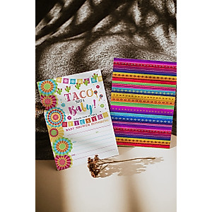 Your Main Event Prints Fiesta Baby Shower Invitation - Taco Baby Shower - Taco Bout A Baby Shower Invite - Fiesta Invitation - 20 Fill-in Invitations - Envelopes Not Included