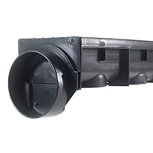 Drainage Trench - Channel Drain with Grate - Black Plastic - 3 x 39 - (117" Total Length)