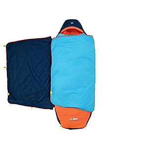 ust monarch sleeping bag with temp control, heavy duty construction, pillow option and carry case for camping, hiking, backpacking and outdoors - regular