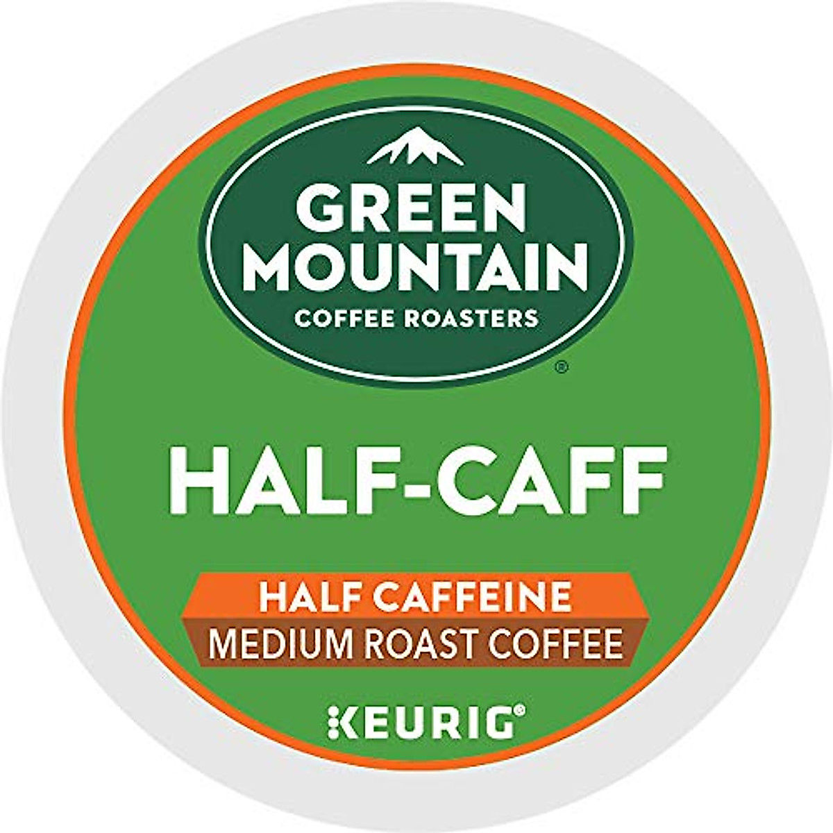 Green Mountain Coffee Roasters Half Caff Keurig Single-Serve K-Cup pods, Medium Roast Coffee, 12 Count