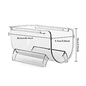 Heshebuy 2 Pack Bottle Rack, Fridge Organizer Bottle Rack, Stackable Wine Rack Plastic Bottle Holder