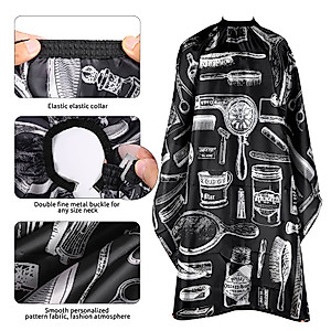 Hair Cutting Cape Barber Cape for Men Hair Cape for Haircuts Barber Cape for Hair Stylist with Adjustable Neck Size Neck Strips Neck Duster SetBarber Neck Strips for Hair Cutting
