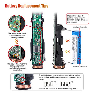 Upgraded Electric Toothbrush Battery Compatible with Philips Sonicare HX6730 HX6930 HX6920 HX6850 HX6710 HX6970 HX6950 HX6910 HX9340 HX9350 HX9903 HX9984 Series, with Waterproof Shaft Rubber Pad