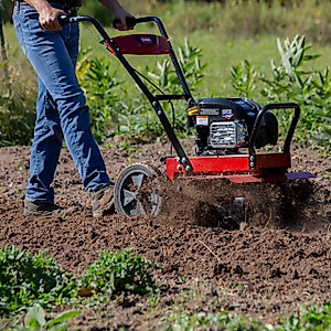 Toro Full Size Front Tine Tiller, 163cc Briggs & Stratton 4-Cycle Engine, Adjustable Tilling Width Up to 21", Variable Wheel Settings, Model Number: 58602