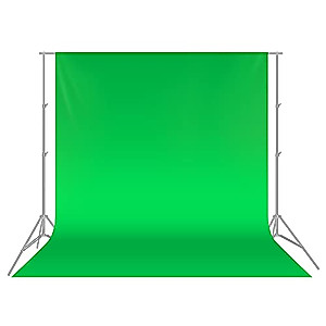 Neewer 10x20 ft/3x6 Meters Photography Backdrop Background, Green Chromakey Muslin Background Screen for Photo Video Studio, Zoom, YouTube, Gaming (Background Only)