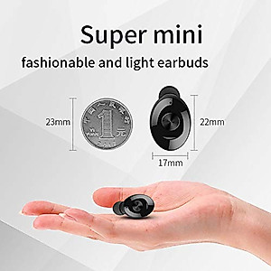 newshijieCOb Waterproof 3D Stereo Wireless Earbuds Bluetooth 5.0 Earbuds Earphones with Charging Case 3