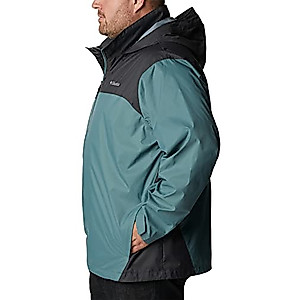 Columbia Men's Glennaker Lake Rain Jacket, Metal/Shark, Large