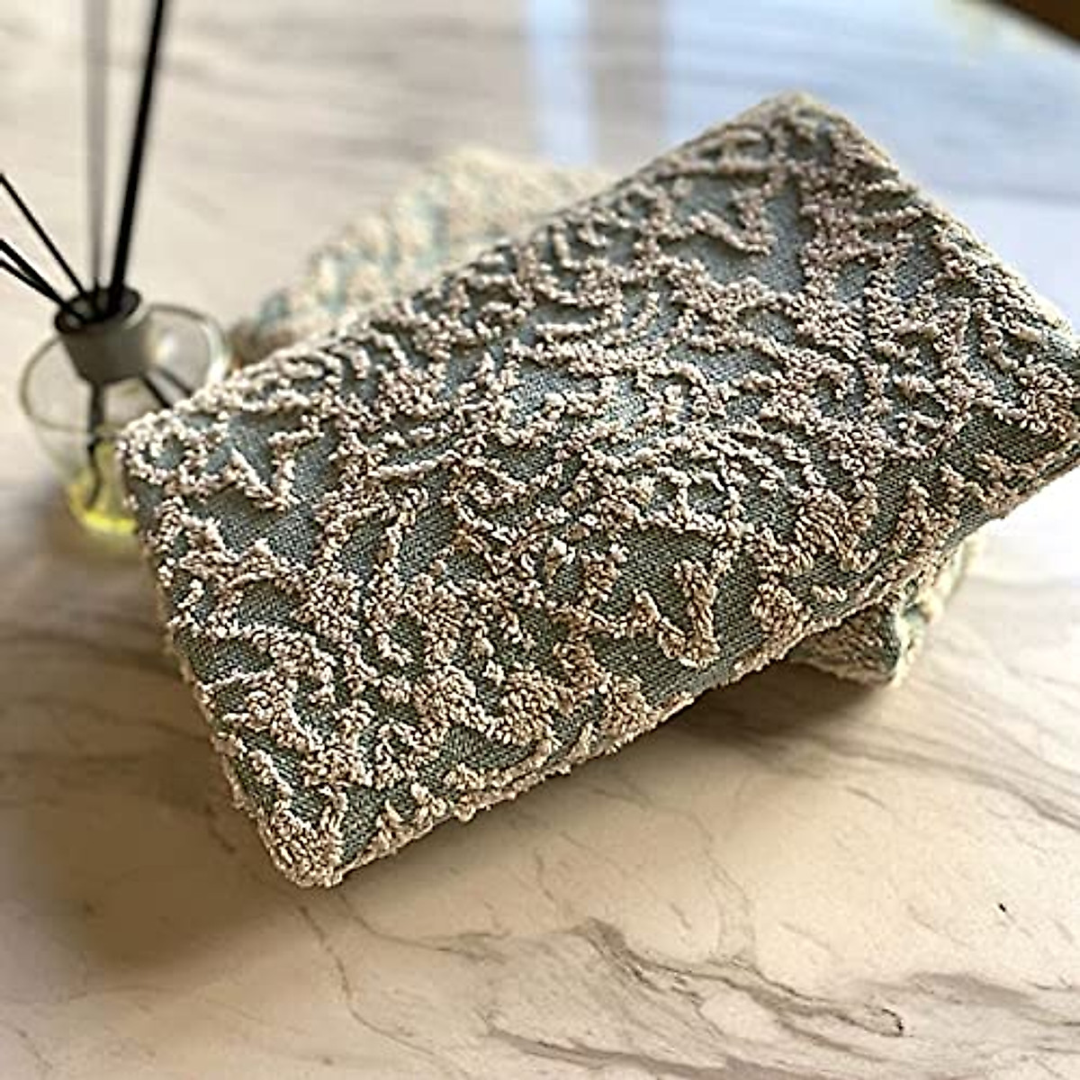 BRIDGE ISTANBUL Turkish Hand Towels - 100% Cotton Bathroom Hand Towels Decorative Set of 2 for Hand, Face, Gift, Hair Bath (20x32) Inches