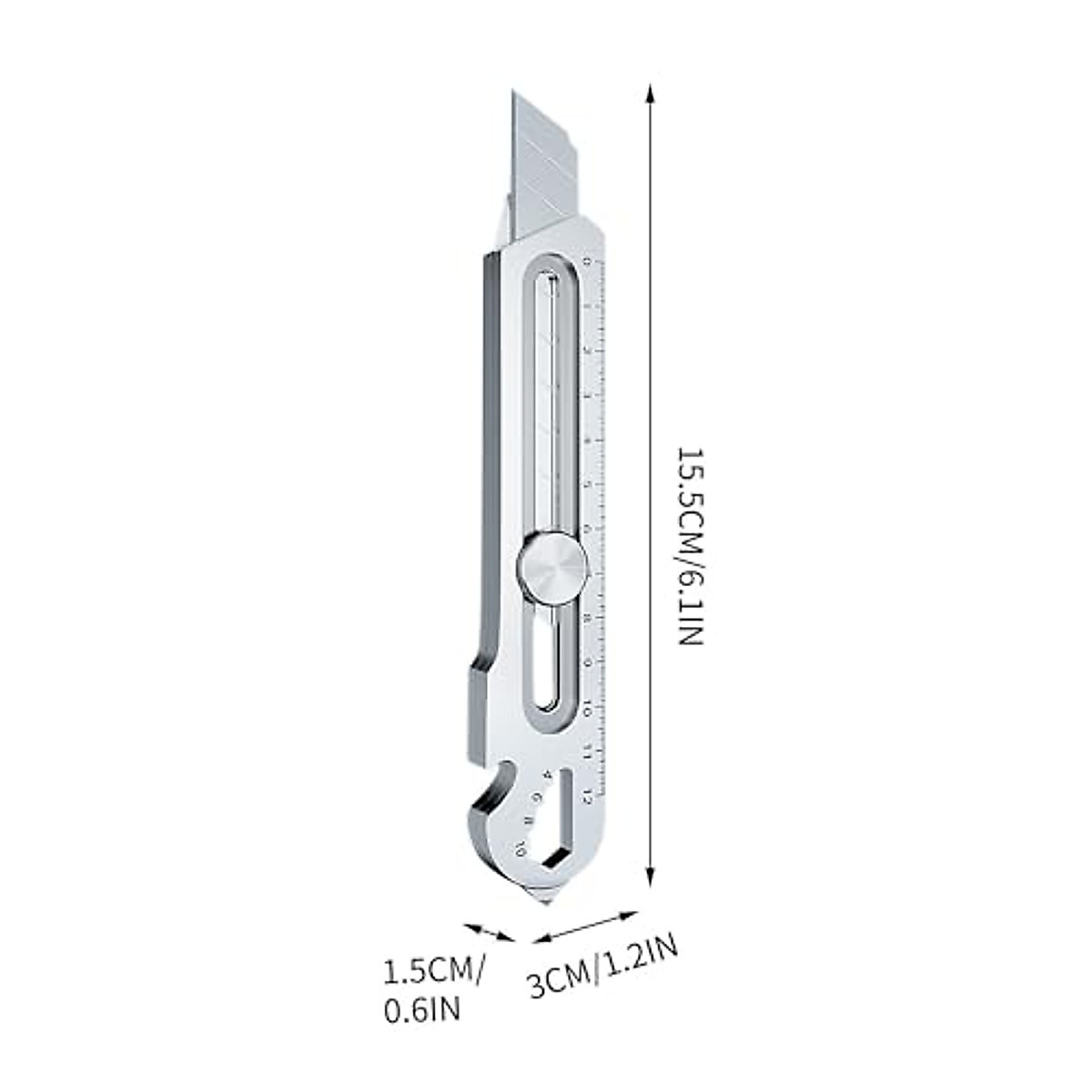 Cutter Knife18 MM Heavy Multi-Purpose Utility Knife Stainless Steel Utility Knife Retractable Box Cutter Robust Carpet Knife Retractable Design Comfortable Handle