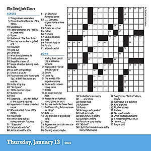 The New York Times Daily Crossword Page-A-Day Calendar for 2022: A Year of Crosswords to Challenge and Delight Crossword Lovers