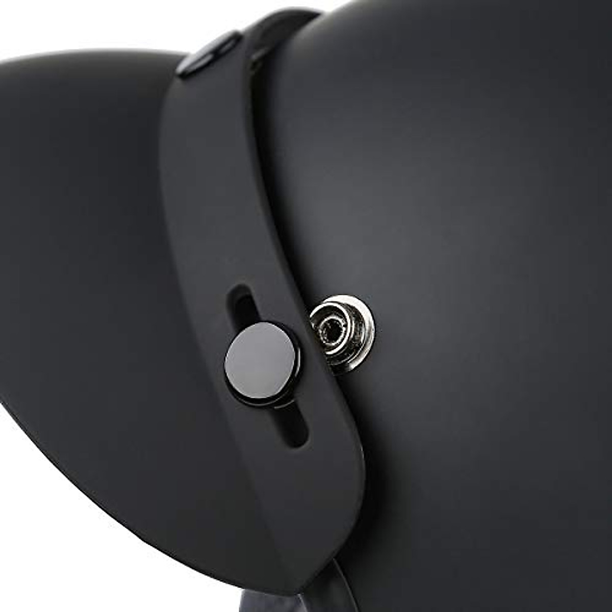 TCT-MOTORPARTS Adult Helmet 3/4 Open Face Motorcycle Scooter DOT Helmet Sun Visor Size Small Matte Black