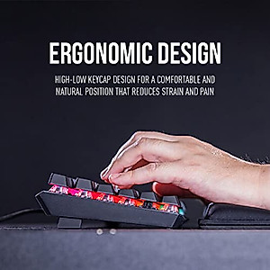 MSI Vigor GK50 Elite LL Mechanical Gaming Keyboard, Clicky Kailh Box White Switches, RGB Mystic Light,Blue