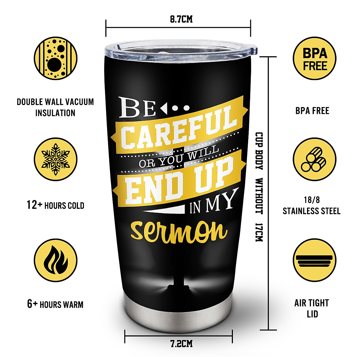 Pastor Appreciation Gifts, Pastor Gifts for Men Tumbler, Deacon Ordination Gifts, Unique Pastor Gifts, Gifts for Pastor Men Woman, Pastor Anniversary Retirement Gifts 20oz Coffee Cup 1pc