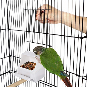 Yaheetech 64-inch Play Open Top Medium Small Bird Cage with Detachable Rolling Stand for Parrot Lovebirds Finches Canaries Parakeets Cockatiels Budgie Parrotlet Conures