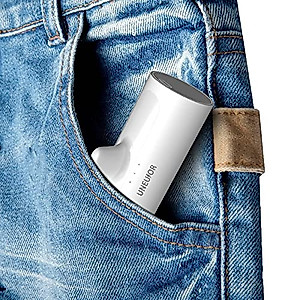 Mini Portable Charger Built in Cable 5000mAh Power Bank Ultra-Compact Battery Pack Phone Charger Portable Fast Charging Compatible with iPhone 14/14 Pro Max/13/13 Mini/13 Pro Max/12/12 (White)