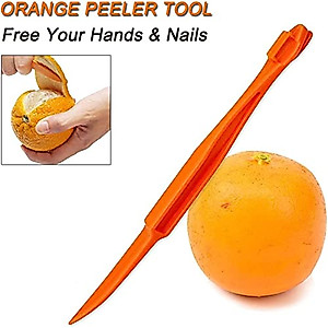 Orange Citrus Peelers Citrus Lemon Citrus Peel Cutter Plastic Easy Slicer Cutter Peeler Remover Opener Kitchen Accessories Knife Cooking Tool Kitchen Gadgets (Set A)