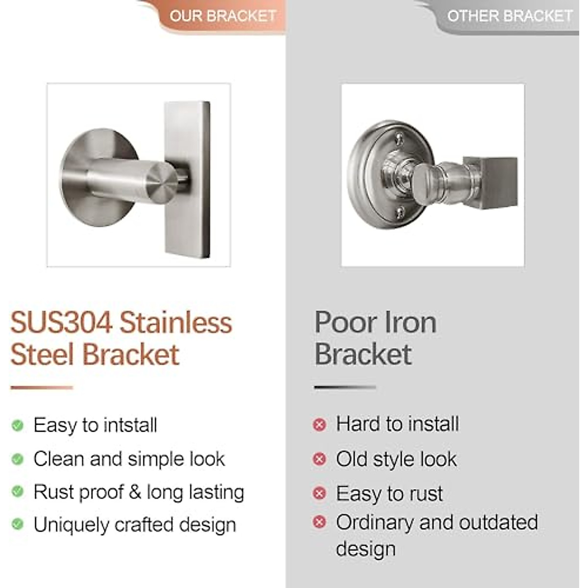 ANDY STAR 22"x34" Brushed Nickel Pivot Mirror for Bathroom, Silver Metal Frame Bathroom Mirrors for Wall，Rectangle Titling Vanity Wall Mirror with Rounded Corner Design Hangs Vertically Only