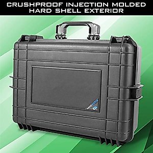 CASEMATIX Hard Shell Travel Case Compatible with Xbox Series X Console, Controllers, Headset and Other Accessories - Waterproof and Crushproof Carrying Case with Customized Foam Interior