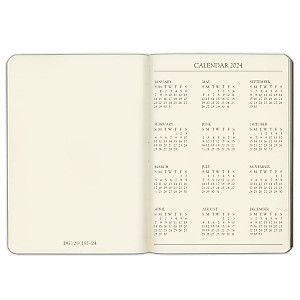 2024 Gallery Leather Desk Monthly Planner - Acadia Pool - 8x5.5"