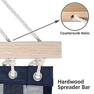 SUNCREAT Double Hammock with Stand Included, Outdoor Portable Hammock with Stand, Blue